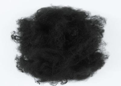 China 8D 65mm Black Polyester Staple Fiber for Automotive Interior Filling and Carpets for sale