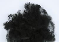 China 8D 65mm Black Polyester Staple Fiber for Automotive Interior Filling and Carpets for sale
