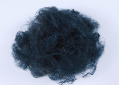 China 12D 65mm Automotive Recycled Polyester Staple Fiber Navy PET Fiber for Interior for sale