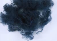 China 12D 65mm Automotive Recycled Polyester Staple Fiber Navy PET Fiber for Interior for sale