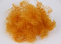 China 8D Flame Retardant Polyester Staple Fiber 51mm Yellow Dope Dyed PSF for Carpet for sale
