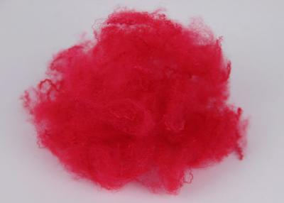 China Red Recycled Polyester Staple Fiber 1.5dtex 38mm High Tenacity PSF for Automotive Interior for sale