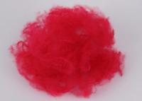 China Red Recycled Polyester Staple Fiber 1.5dtex 38mm High Tenacity PSF for Automotive Interior for sale
