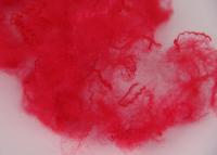 China Red Recycled Polyester Staple Fiber 1.5dtex 38mm High Tenacity PSF for Automotive Interior for sale