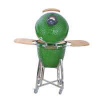 China Ceramic 15 Inch Cast Iron Kamado Cooker for sale
