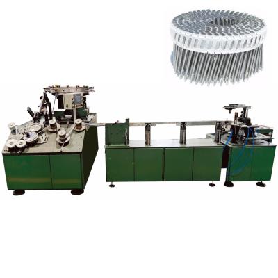 China Automatic High-Accuracy Coil Nail Collator with PLC Control and 1500pcs/min Speed for Plastic Strip Nails for sale