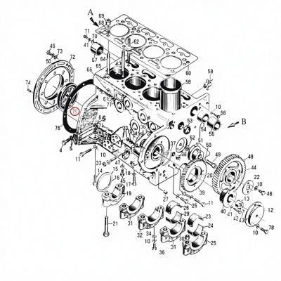 China 495AG Diesel Engine Spare Part Oil Seal PG100*130*12 CN 1kg for sale