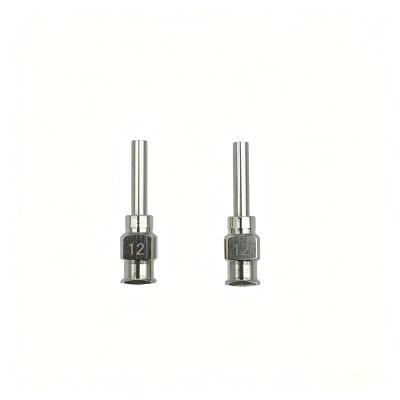 China Stainless Steel 12G 0.5 inch Luer Lock Dispensing Needle for Precision Fluid Dispensing for sale