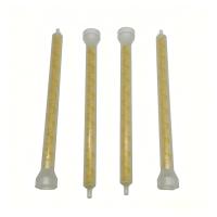 China MIXPAC MS08-19-R 19-element Yellow POM Static Mixer for SMT PCB Dispensing with 1500PSI Pressure for sale