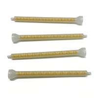 China MIXPAC MS08-19-R 19-element Yellow POM Static Mixer for SMT PCB Dispensing with 1500PSI Pressure for sale