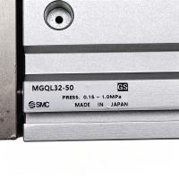China SMC MGQL32-50 Compact Guide Cylinder with 32mm Bore 50mm Stroke Double Acting for Conveyor Stopper for sale