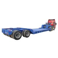 China CIMC 100 Ton Container Transport Truck Lowbed Semi Trailer for sale