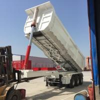 China CIMC Tipper Dump Semi Trailer with Standard 28Ton Landing Gear and Durable Steel for sale
