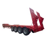 China CIMC 60-100 Tons Customized Wide Load Low Bed Semi-trailer for sale