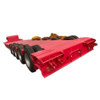 China CIMC Heavy Duty Semi-Trailer Lowboy with Loading Capacity 30T 100T 3 Axles 4 Axles for sale