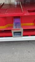 China ICMC 3-Axis 60 T 80 120 Tons Lowbed Semi Trailer with Standard 28Ton Landing Gear for sale