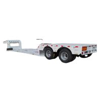 China Electrophoresis KTL Powder Coating 100T Low Bed Semi-Trailer for Excavator Transport for sale