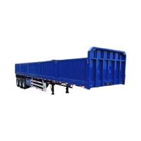 China CIMC Side Wall Fence Cargo Trailer Livestock Trailer Animal Transport Semi Trailer With Utility Side Door and Drop Side Fence for sale
