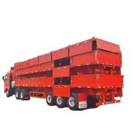 China 10m Car Axle CIMC Truck 3-Axle Fence Cargo Semi Trailer with Side Wall for sale