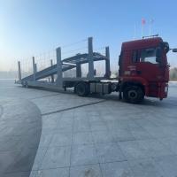 China CIMC Factory 2/3 Axle Stainless Steel Frame Double Floor 8-9 Land Road Car Carrier Semi Trailer for sale