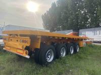China Container Trailer Heavy-Duty 4-Axle 100t with Electrophoresis and KTL Powder Coating for sale