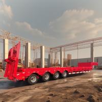 China CIMC 4 Axles Customized Professional Wide Load Low Bed Semi-trailer for sale