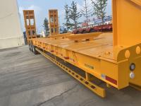 China CIMC 6-axis 60 T 80 120 Tons Lowbed Semi Trailer for sale