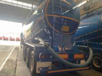 China CIMC Powder Tanker Trucks 3-Axle Bulk Transport Semi Trailers Cement Transportation for sale
