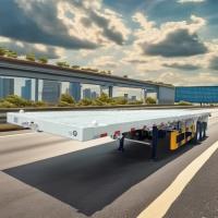 China 80000kg Max Payload 4-Axle Flatbed Semi-Trailer for CINC Semi-Trailer Truck Trailer for sale