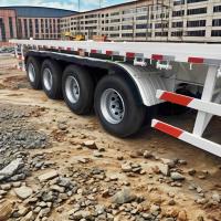 China 80000kg Max Payload 4-Axle Flatbed Semi-Trailer for CINC Semi-Trailer Truck Trailer for sale