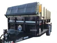 China Customized iron can hall 14000 lb electric brakes on both axels 2 5/16 ball hook up 235R16 tire tipper dump farm trailer truck for sale