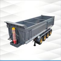 China 4 Axle 60 ton transport coal ore sand bauxite manganese marble rock steel building material end dump back Tipper Semi Trailer for sale