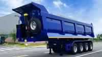 China Very cheap and high quality CIMC 3AXles new design Dump Semi Trailer for construction material transportation for sale
