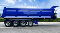 China Very cheap and high quality CIMC 3AXles new design Dump Semi Trailer for construction material transportation for sale