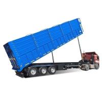 China CIMC high strength iron 3 axle 30-70 ton transport coal ore gravel sand mining building material end dumper tipper semi trailer for sale