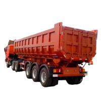 China CIMC Factory Direct Sale 80 Ton 3 or 4 Axles U Shape Dump Truck 45cbm transporting coal and sand Tipper Semi Trailer for sale