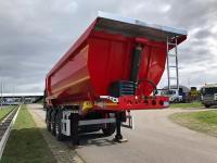 China CIMC Factory Direct Sale 80 Ton 3 or 4 Axles U Shape Dump Truck 45cbm transporting coal and sand Tipper Semi Trailer for sale