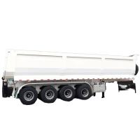 China CIMC Factory Direct Sale 80 Ton 3 or 4 Axles U Shape Dump Truck 45cbm transporting coal and sand Tipper Semi Trailer for sale