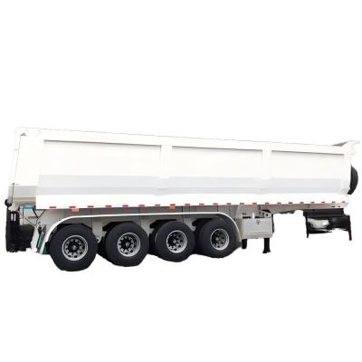 China CIMC Factory Direct Sale 80 Ton 3 or 4 Axles U Shape Dump Truck 45cbm transporting coal and sand Tipper Semi Trailer for sale