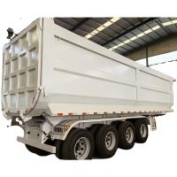 China CIMC Factory Direct Sale 80 Ton 3 or 4 Axles U Shape Dump Truck 45cbm transporting coal and sand Tipper Semi Trailer for sale