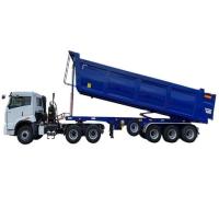 China CIMC Factory Direct Sale 80 Ton 3 or 4 Axles U Shape Dump Truck 45cbm transporting coal and sand Tipper Semi Trailer for sale