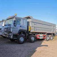 China CIMC HOWO 2 axles 371-460 Horsepower Medium Truck Heavy-Duty with Headlight sand coal stone Cover Dump tipper Truck for sale