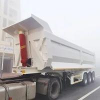 China 10 M 3 Axle U-Type Front Top Self-Dumping ABS Anti-Lock Braking System Cargo Semi Tipper Trailer in China for sale
