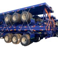 China CIMC China manufacturer of 3-axis direct sales high-quality price discount Flatbed semi trailer for sale