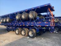China CIMC China manufacturer of 3-axis direct sales high-quality price discount Flatbed semi trailer for sale