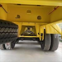 China CIMC New Used 4 Axles U Shape Tipper Tractor Side Rear Heavy Duty Dump Trailers With Hydraulic Cylinder for sale