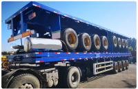 China CIMC new 4 Axle 80-100 Tons use for transport heavy equipment machinery and oversized loads Flatbed Container Semi Truck Trailer for sale