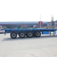China CIMC new 4 Axle 80-100 Tons use for transport heavy equipment machinery and oversized loads Flatbed Container Semi Truck Trailer for sale