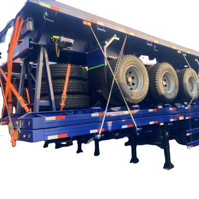 China CIMC  hot selling 3-axle semi-trailer truck trailer China manufacturer direct sales flatbed semi-trailer for sale