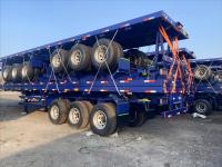 China CIMC  hot selling 3-axle semi-trailer truck trailer China manufacturer direct sales flatbed semi-trailer for sale